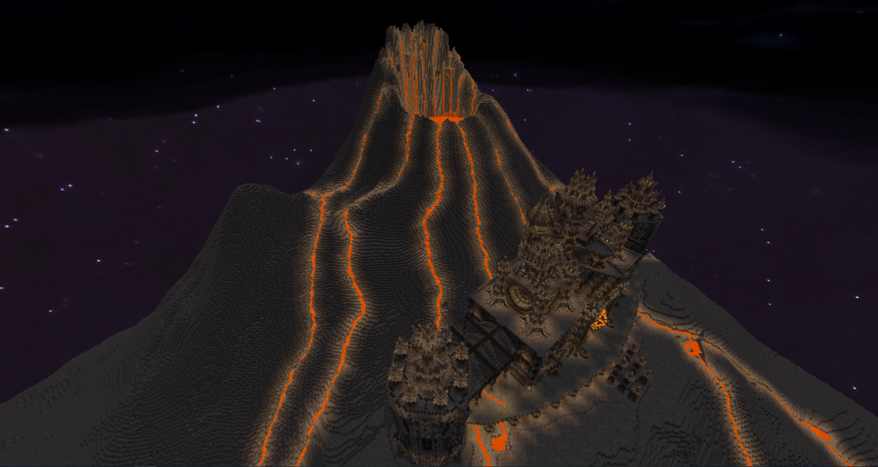 Volcano Castle Minecraft Map