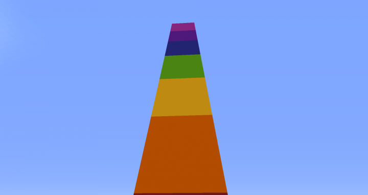 Rainbow Parkour Tower Minecraft Map