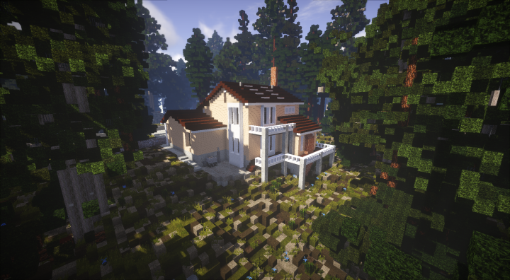 1980's Lake/Mountain House. TRS|Realistic Build Series Minecraft Map