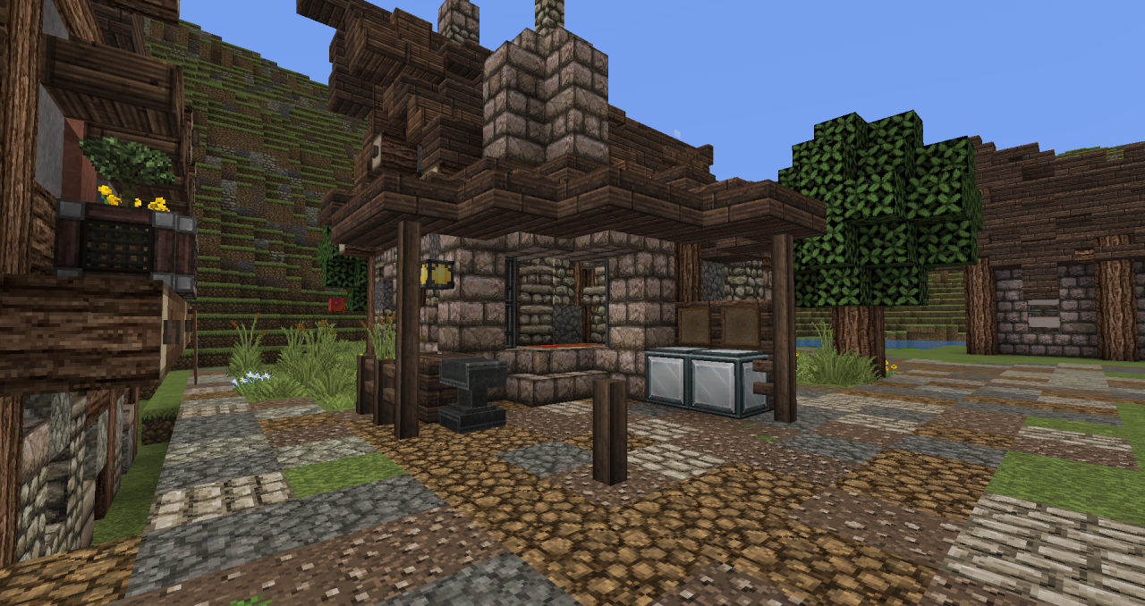 BLACKSMITH SHOP - CHIVALRY REALMS #LenoriaGaming Minecraft Map