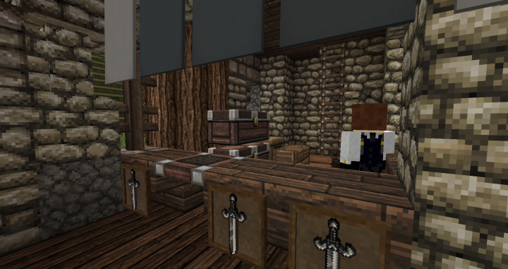 BLACKSMITH SHOP - CHIVALRY REALMS #LenoriaGaming Minecraft Map