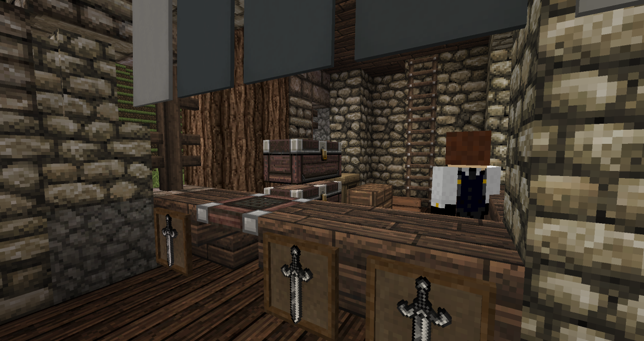 BLACKSMITH SHOP - CHIVALRY REALMS #LenoriaGaming Minecraft Map