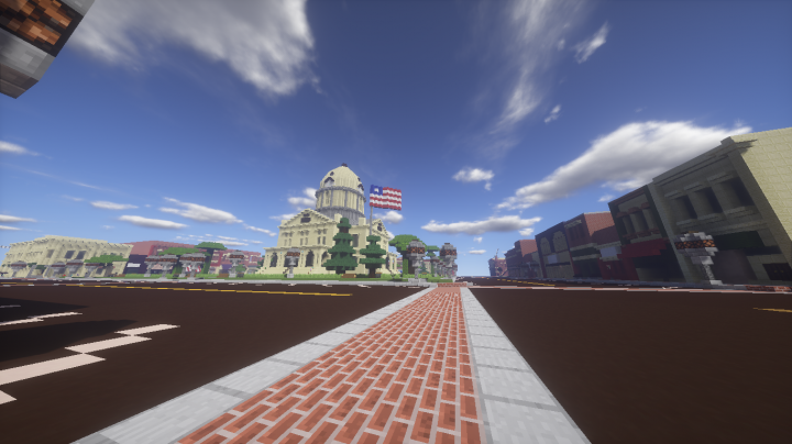 Winterset Iowa, full town Minecraft Map