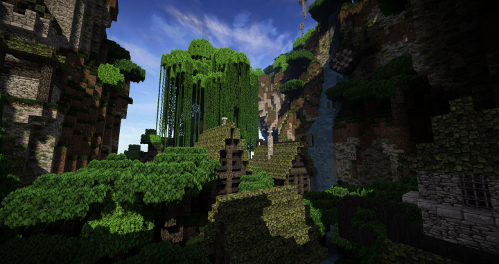 Ĕthelieññ - Elven Castle and Village Minecraft Map