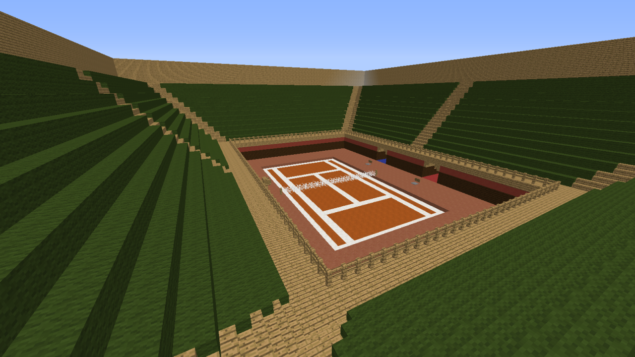 Working Tennis Game Minecraft Map