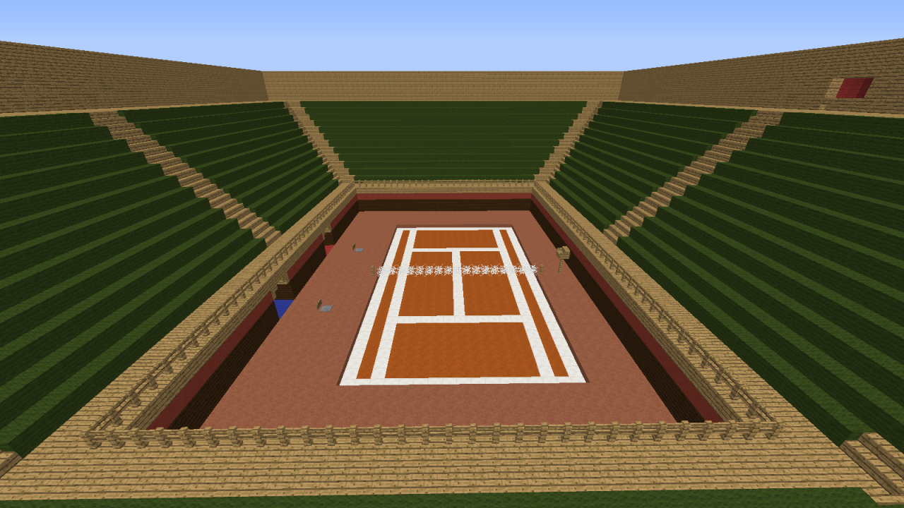 Working Tennis Game Minecraft Map