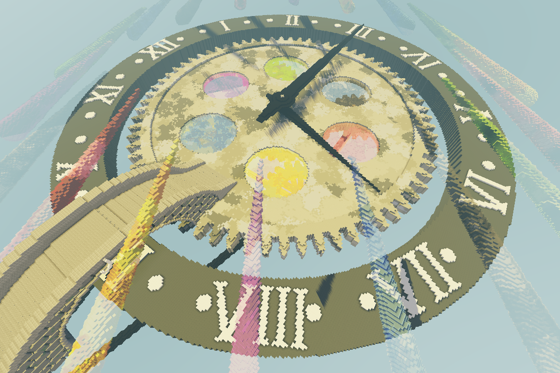 Clock with Gear Wheels Minecraft Map