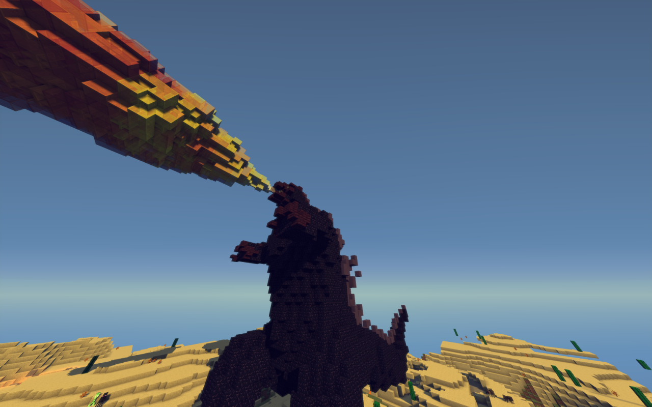 Godzilla structure Minecraft Map