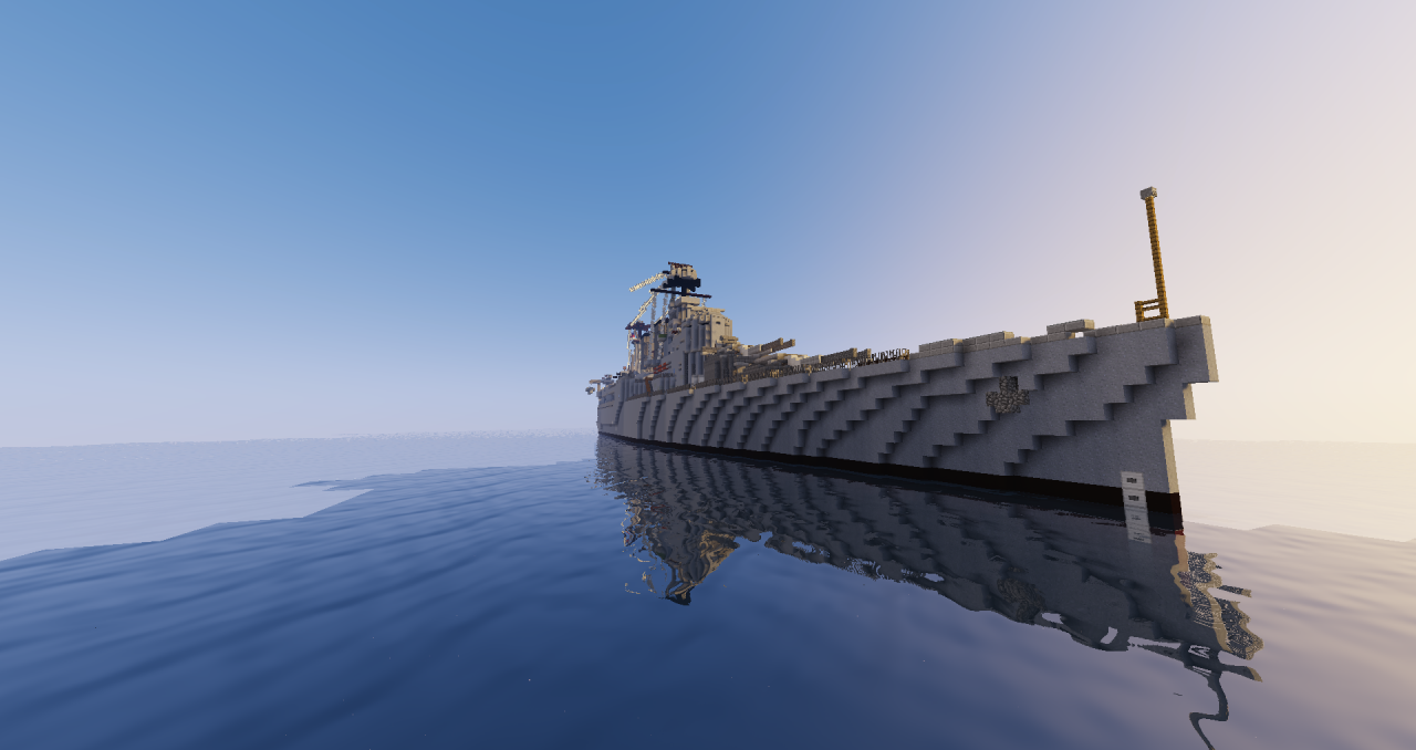 British Battlecruiser HMS HOOD Minecraft Map