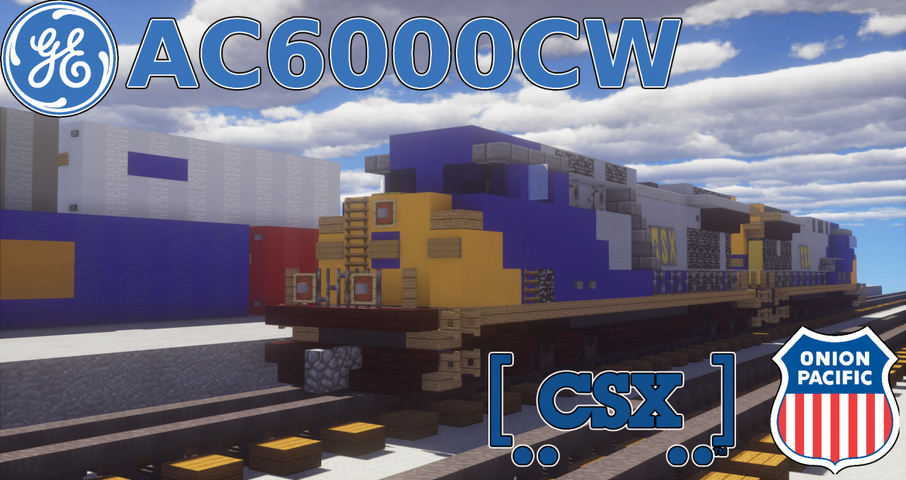 [1.5:1 Scale] GE AC6000CW CSX and UP diesel-electric locomotive ...