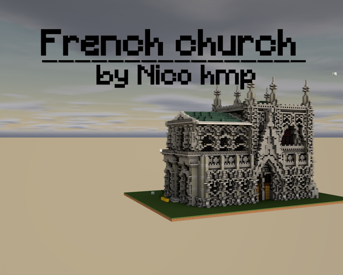 French Church [Creative] by Nico hmp , (No interior) Minecraft Map
