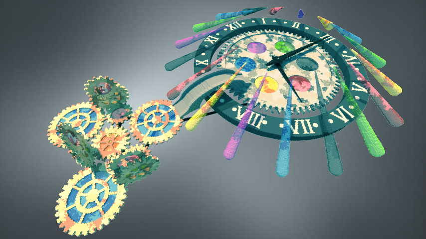 Clock with Gear Wheels Minecraft Map