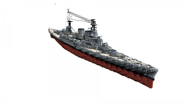 British Battlecruiser HMS Hood 1:1 Minecraft Map
