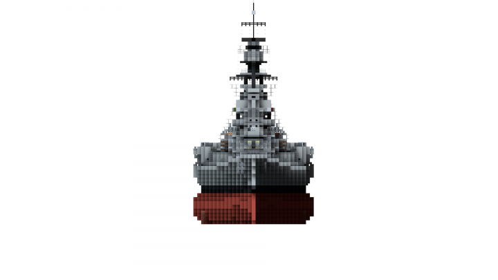 British Battlecruiser HMS Hood 1:1 Minecraft Map