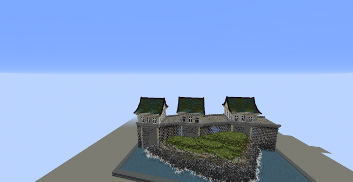 Defensive seawall vignette. Minecraft Map