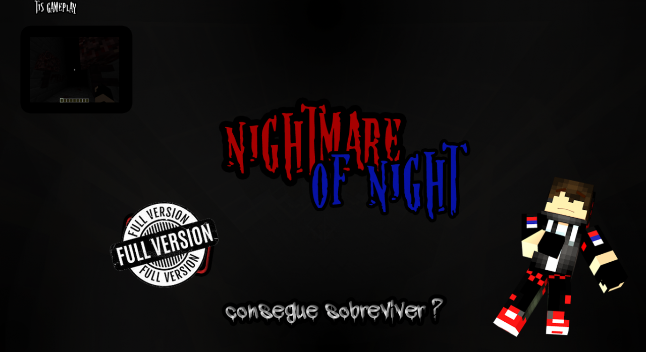 Nightmare Of Night Horror Map 1.8 Downlod Minecraft Map