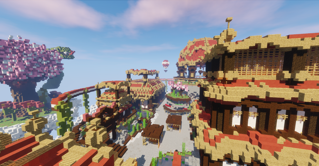 Japan Skyblock Spawn Minecraft Map