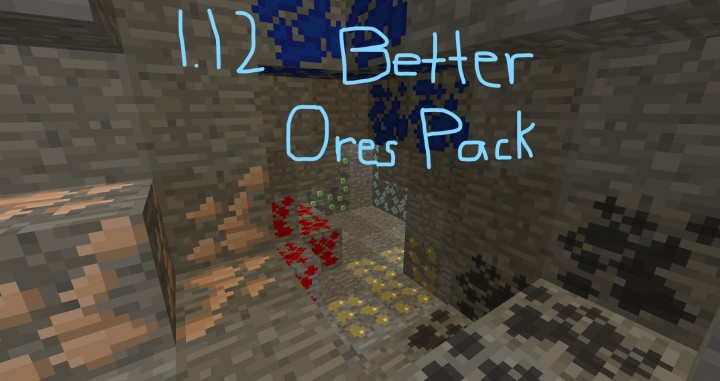1.12 Better Looking Ore Pack Minecraft Texture Pack