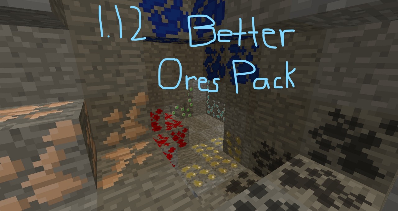 1.12 Better Looking Ore Pack Minecraft Texture Pack