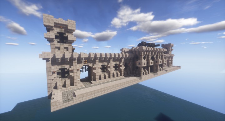 White Steampunk Walls Minecraft Map