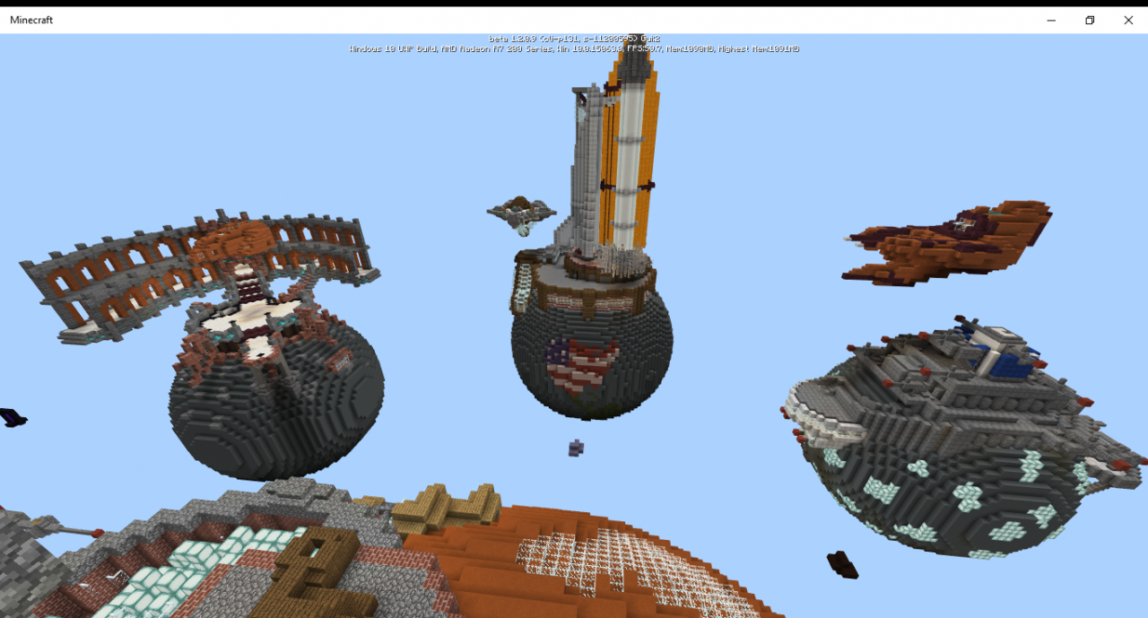 WORLDS COLLIDE Bed Wars Minecraft Map