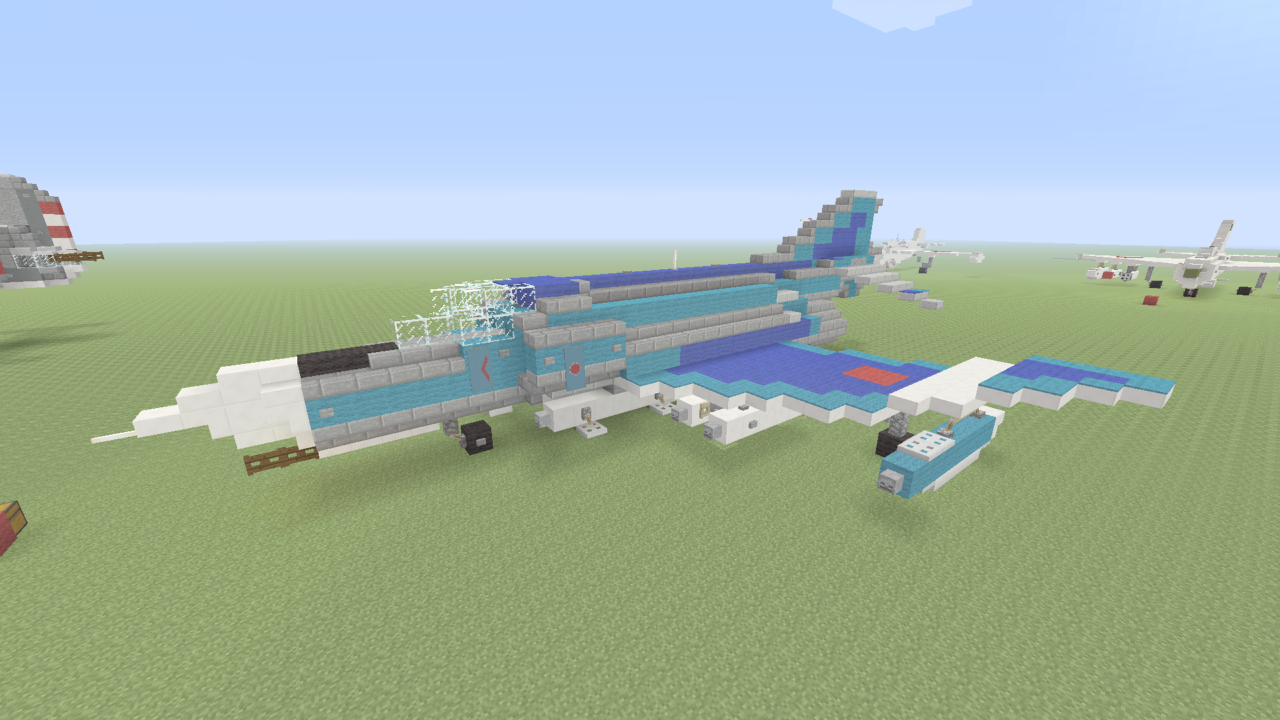 Japanese JSDF F-4 Phantom with marine camouflage Minecraft Map