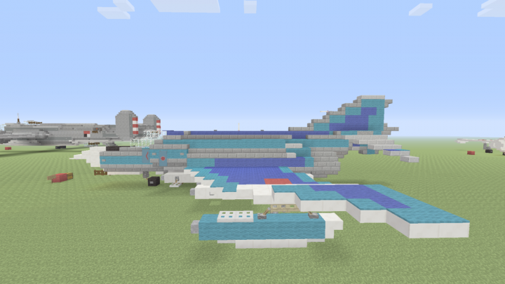 Japanese JSDF F-4 Phantom with marine camouflage Minecraft Map