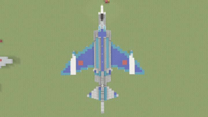 Japanese JSDF F-4 Phantom with marine camouflage Minecraft Map