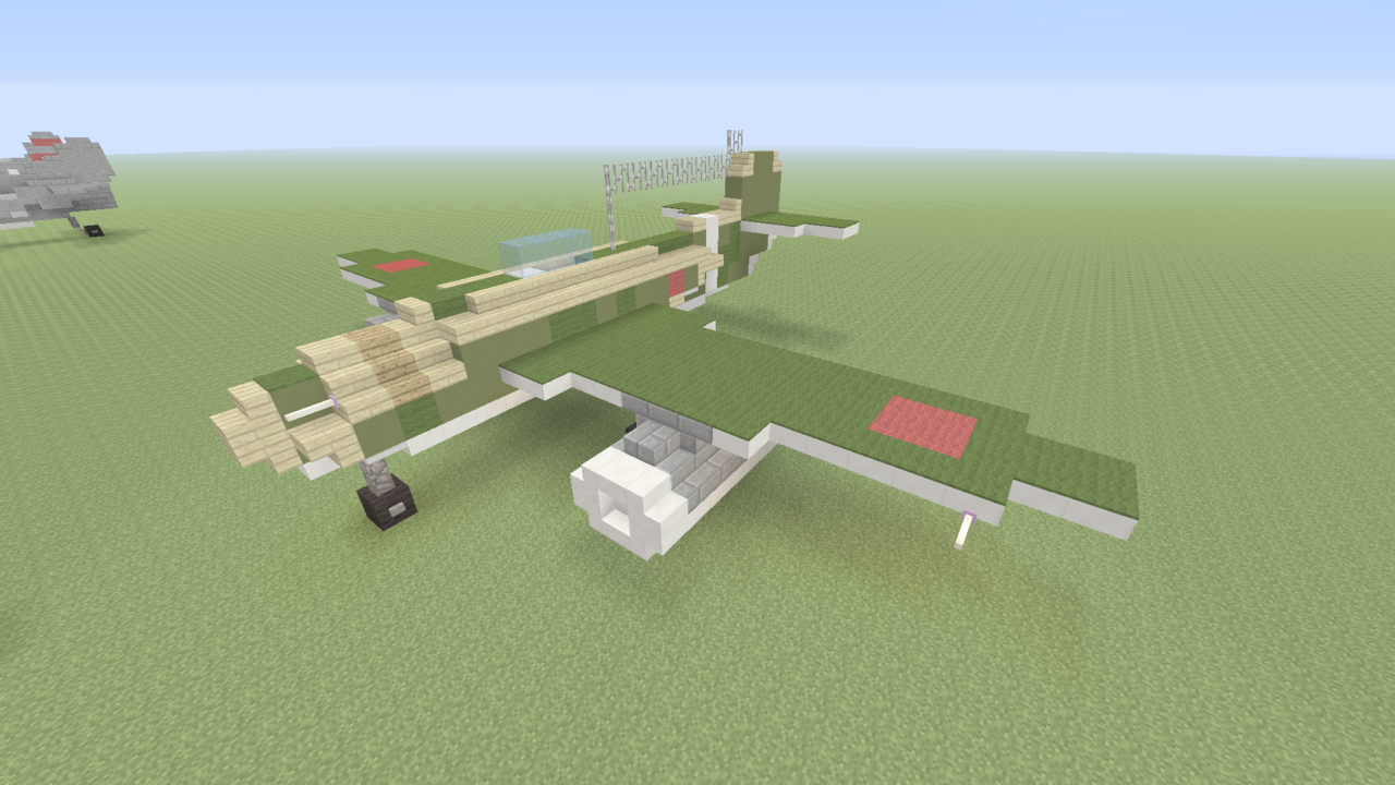 WWII Japanese Nakajima Kikka fighter jet Minecraft Map