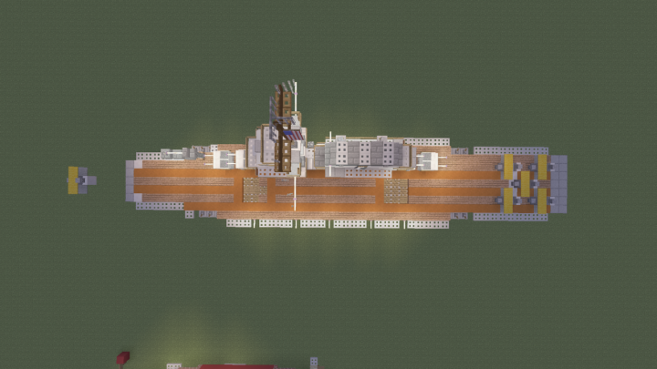 USS Saratoga aircraft carrier bathtub build Minecraft Map