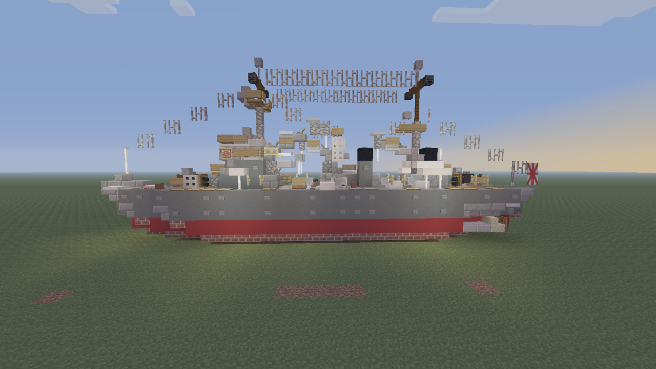 IJN Akashi repair ship bathtub build Minecraft Map