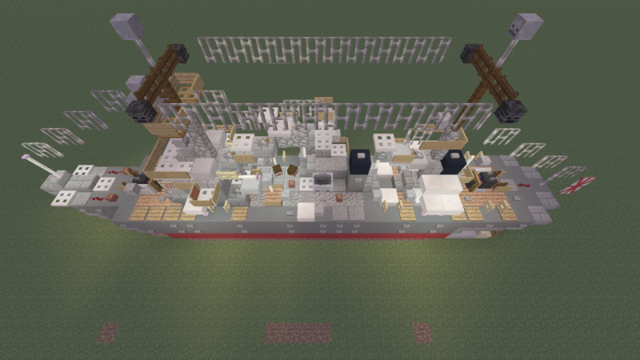 IJN Akashi repair ship bathtub build Minecraft Map