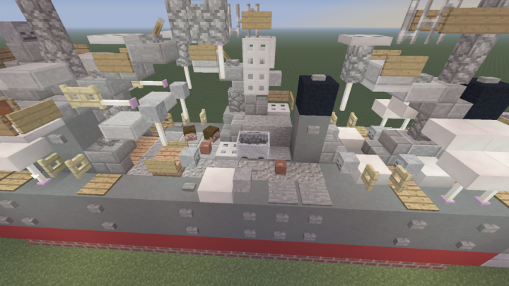IJN Akashi repair ship bathtub build Minecraft Map