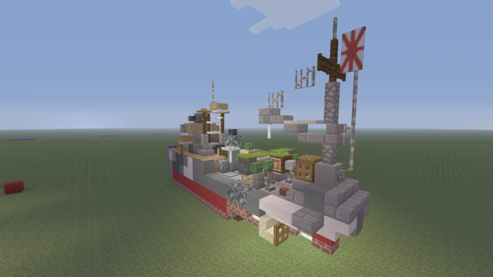 IJN Akitushima seaplane tender bathtub build Minecraft Map