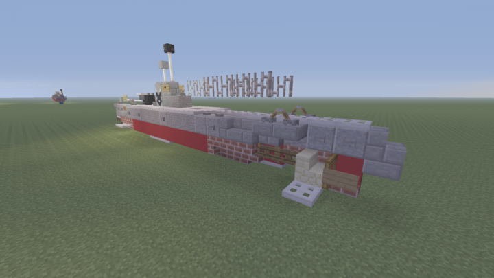 S-104 "Sinker" Sdreska-class submarine bathtub build Minecraft Map