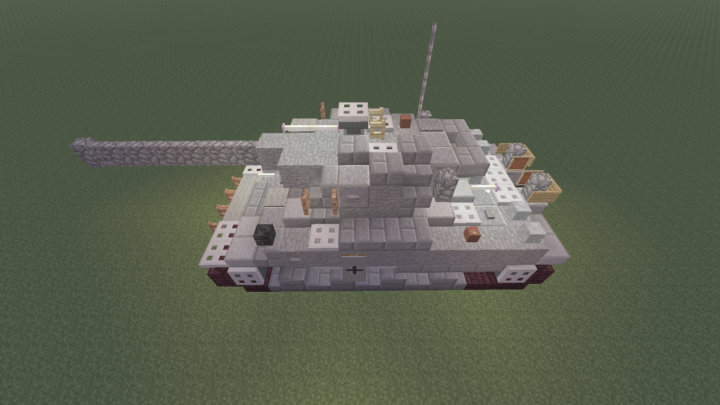 WWII German Panzer VI, Tiger I heavy tank Minecraft Map