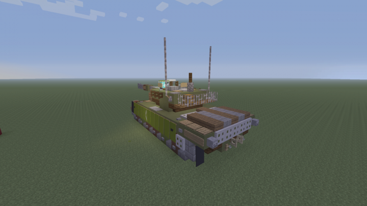 Japanese JSDF Type-90 main battle tank Minecraft Map