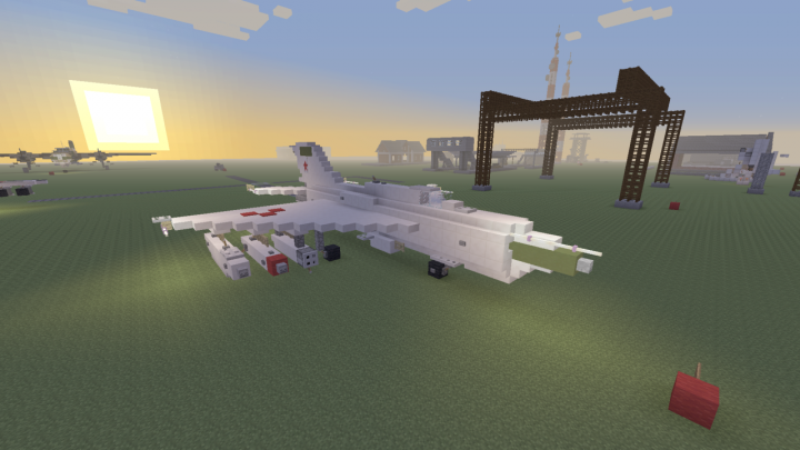 Soviet MiG-21 fighter jet Minecraft Map