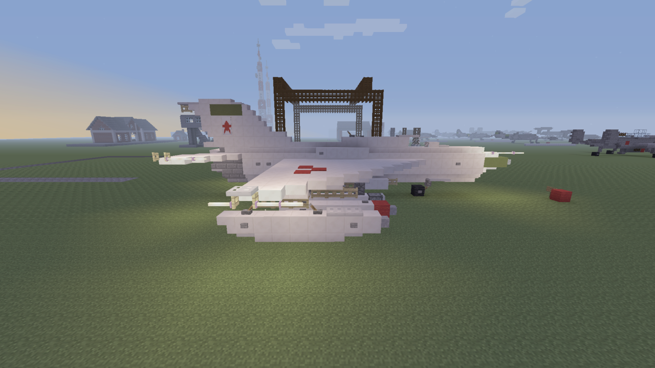 Soviet MiG-21 fighter jet Minecraft Map