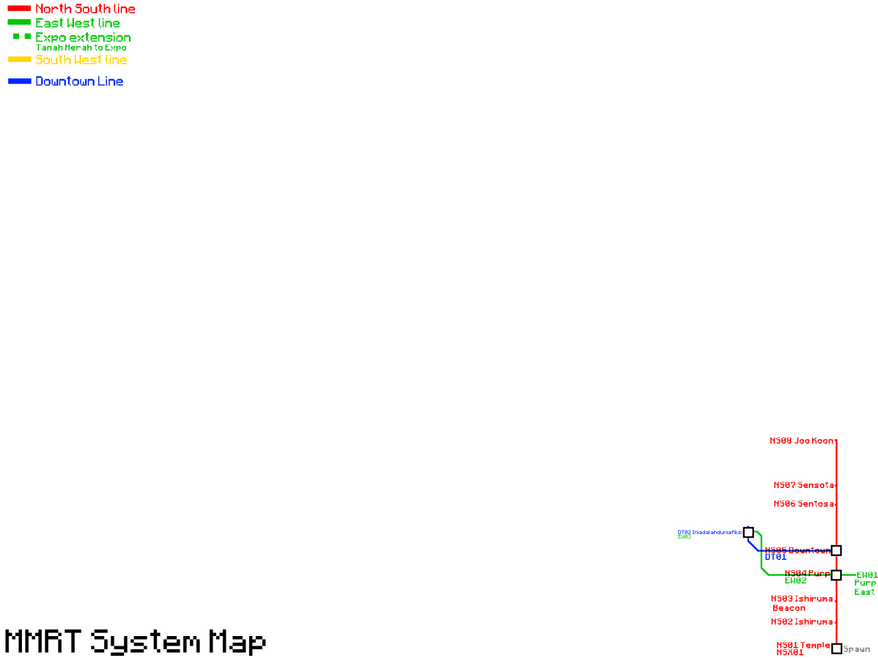 MMRT (not the Minecart Rapid Transit) Minecraft Map