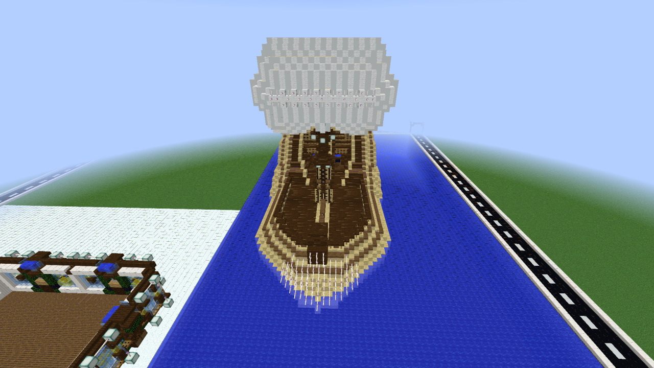 Epic Human Ship (My First Ship Build) Minecraft Map