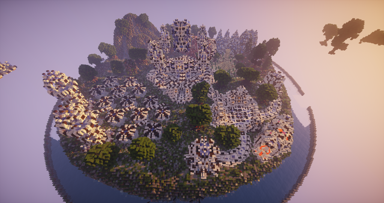 Omega Summer spawn and warp Minecraft Map