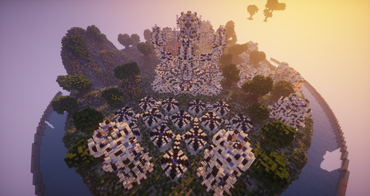 Omega Summer spawn and warp Minecraft Map