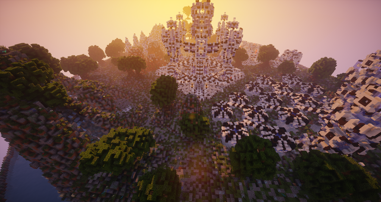 Omega Summer spawn and warp Minecraft Map
