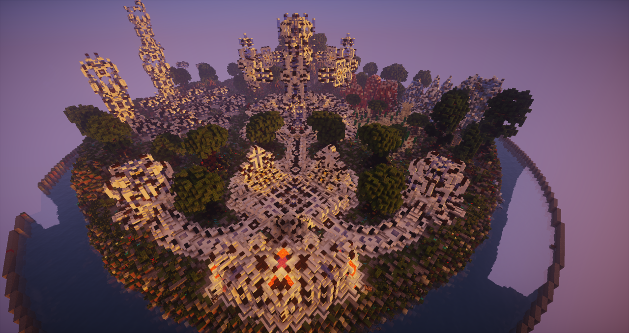 Omega Summer spawn and warp Minecraft Map