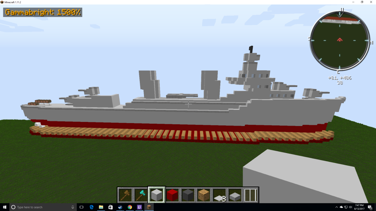 WWII Destroyer Minecraft Map