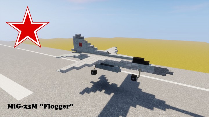 Mikoyan-Gurevich MiG-23M "Flogger" 1,5:1 Minecraft Map