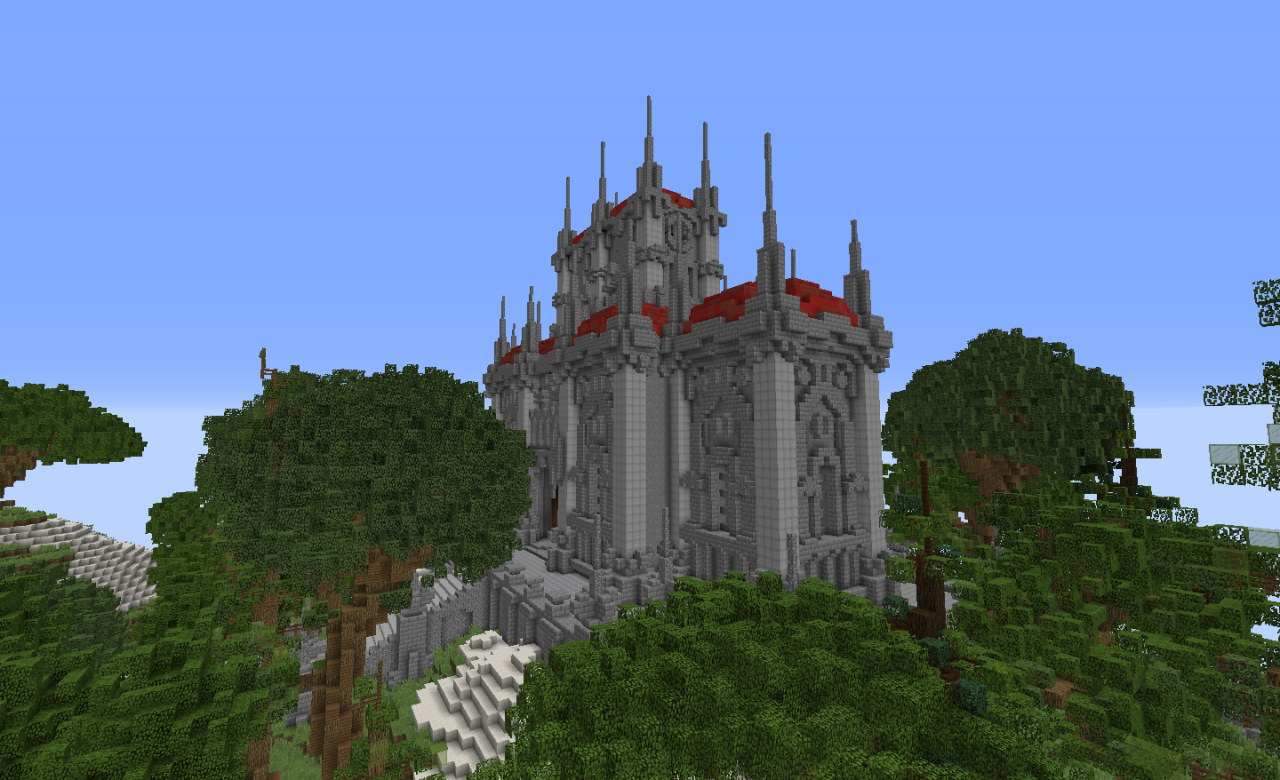 Sky castle - Minecraft hub Minecraft Map