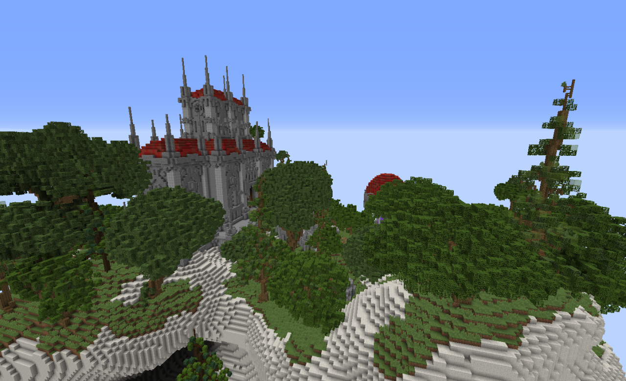 Sky castle - Minecraft hub Minecraft Map