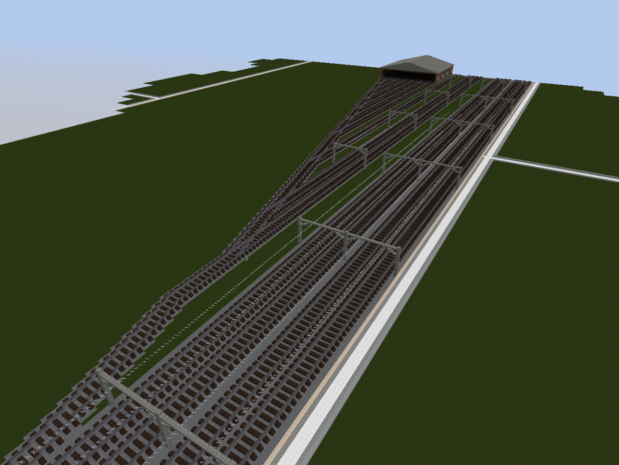 British Rail Yard Minecraft Map